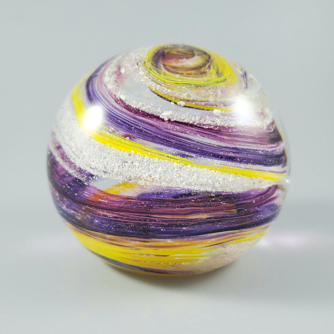 Purple Sunset Paperweight | Terrapin Glassblowing Studio