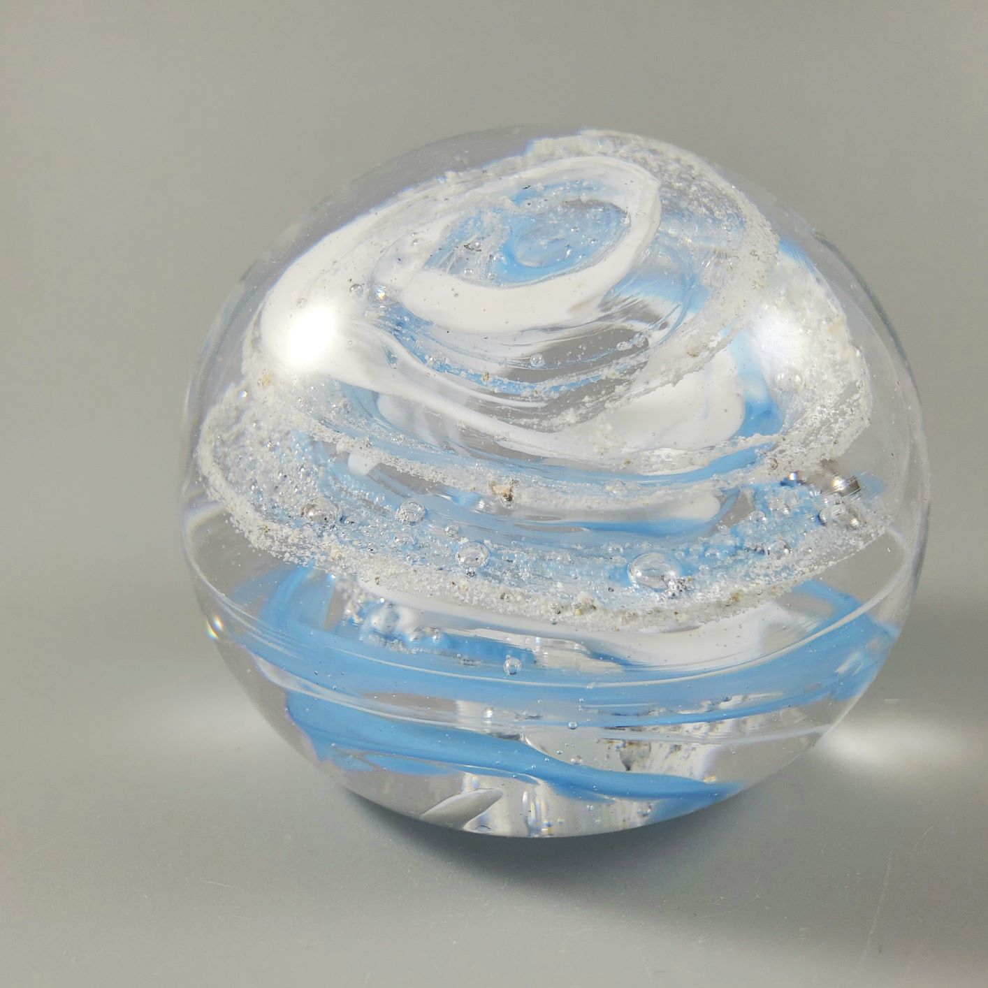 Snowflakes Paperweight | Terrapin Glassblowing Studio
